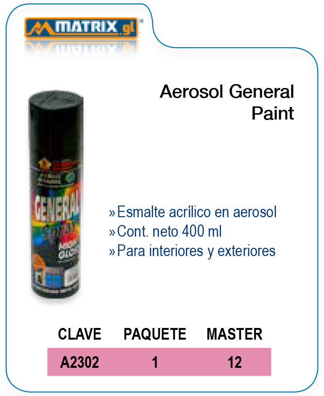 Aerosol General Paint | Electroferretera Gamma